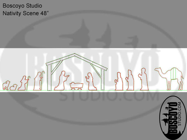 Nativity Scene 48" | Premium Quality Coro Props and Decor - Boscoyo Studio