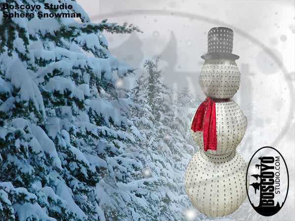 Sphere Snowman | Premium Quality Coro Props and Decor - Boscoyo Studio